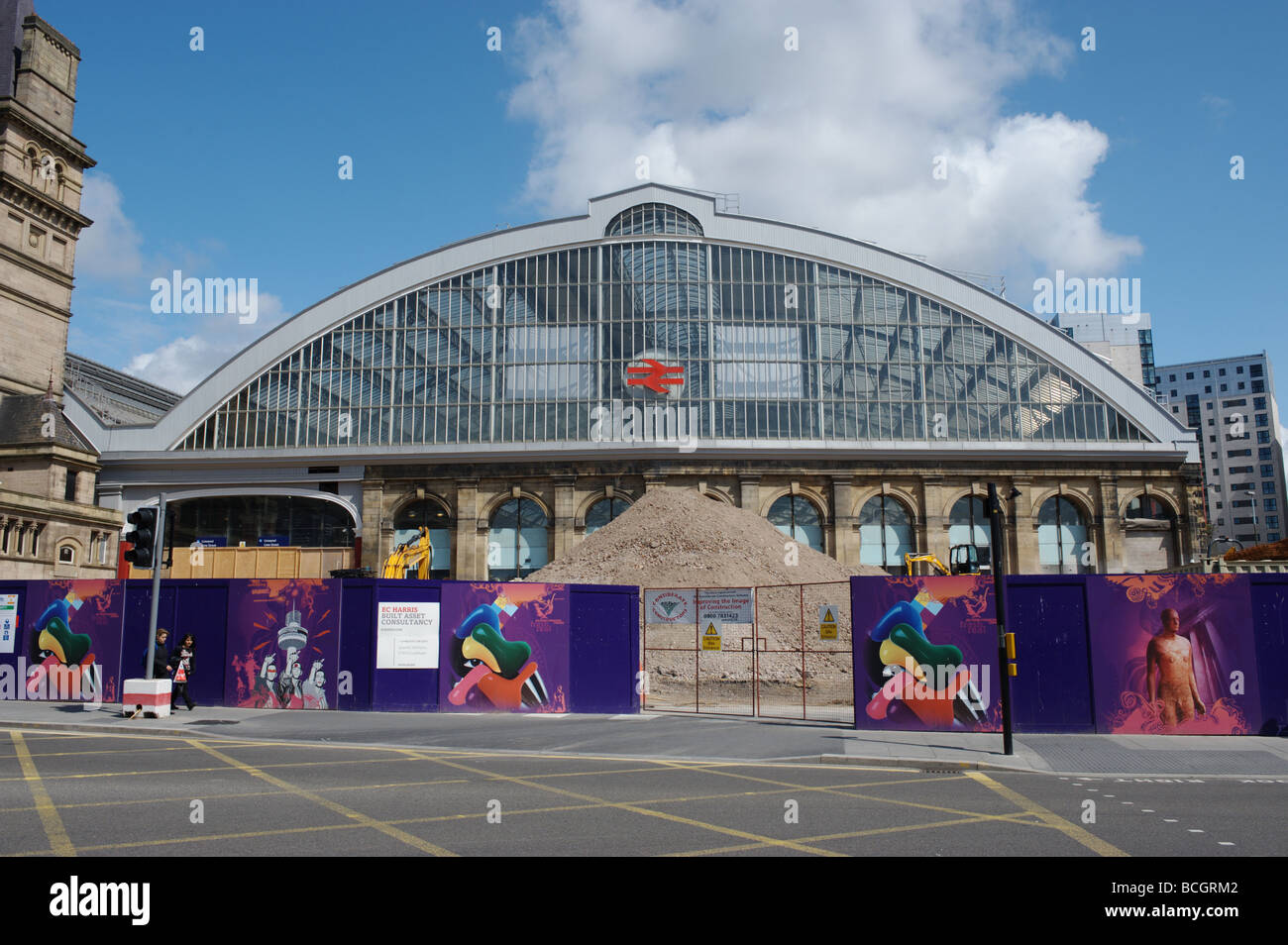 Redevelopment of Lime Street Station Stock Photo - Alamy