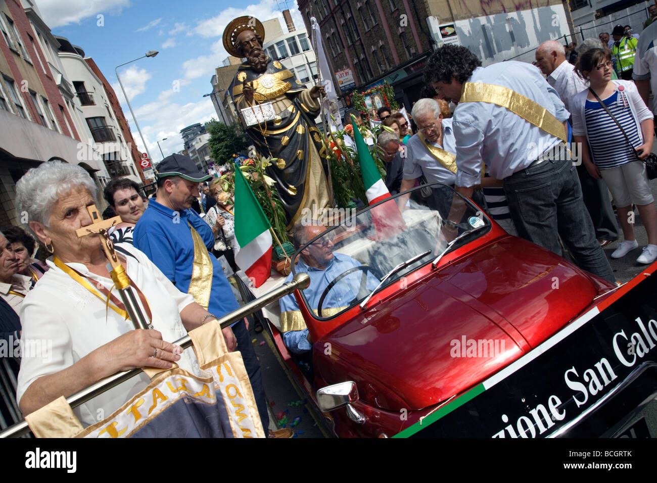 the annual religious parade at st peter's church, clerkenwell, london ...