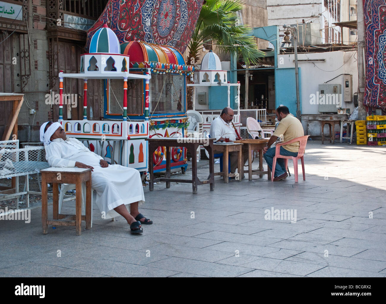 Jeddah the Al Alawi souq in the old city center Stock Photo - Alamy