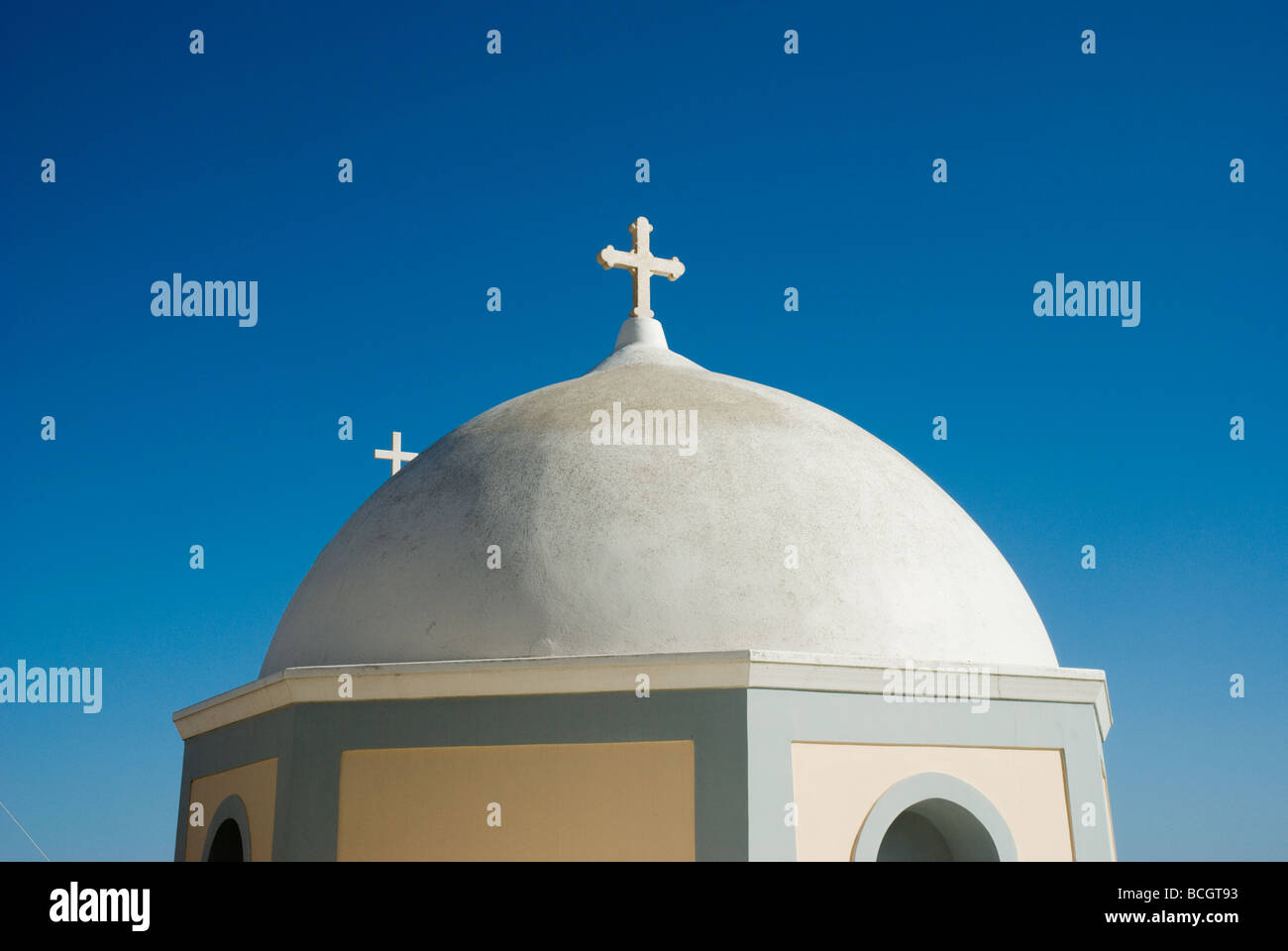 Dome of a Greek church Stock Photo - Alamy