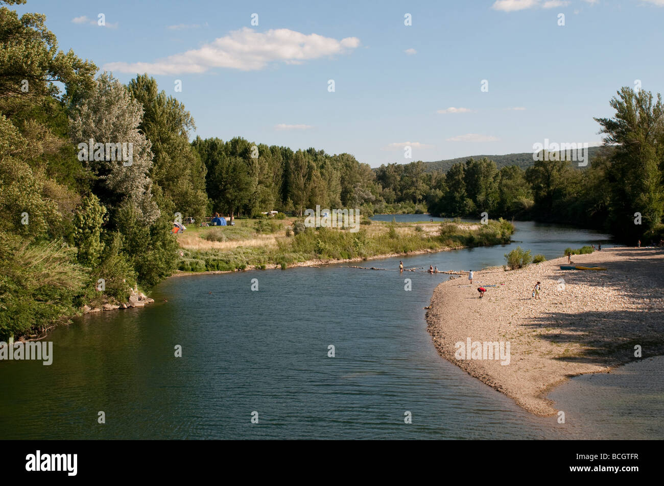 Cèze river beach hi-res stock photography and images - Alamy