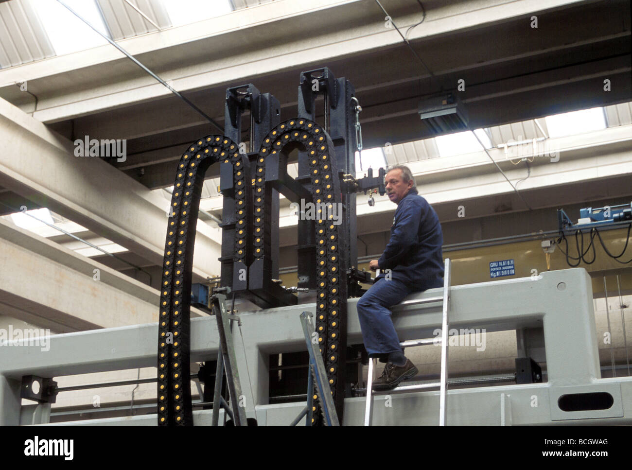 machine tool industry in Italy, FICEP factory Stock Photo - Alamy