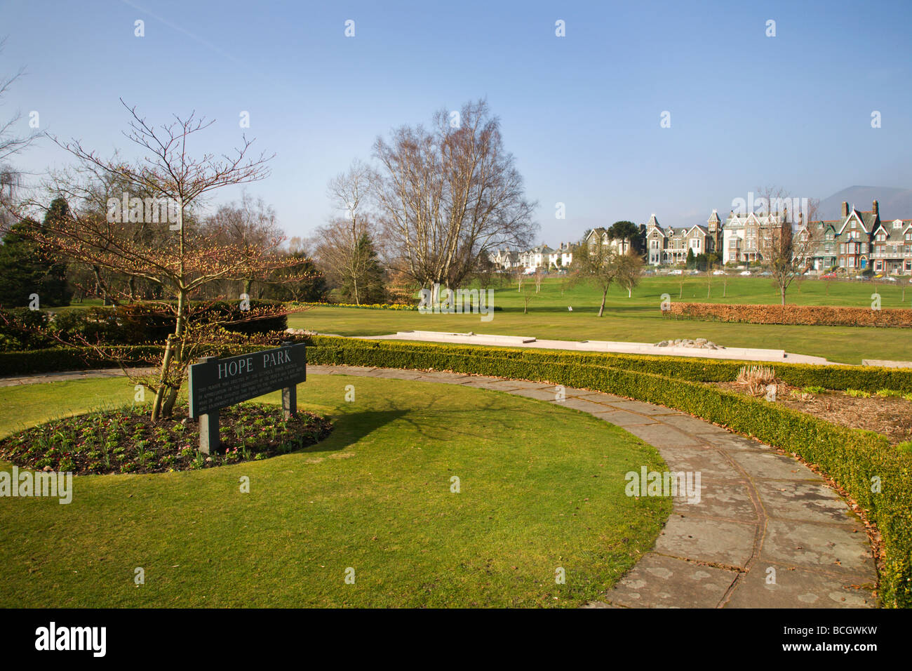 Hope Park Keswick Cumbria England Stock Photo - Alamy