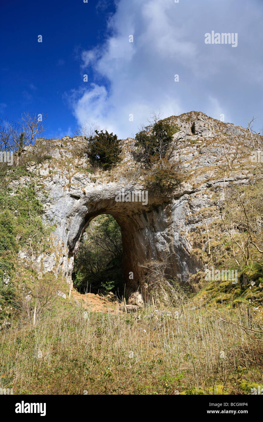 Caves at Dovedale River Dove White Peak Area Peak District National ...