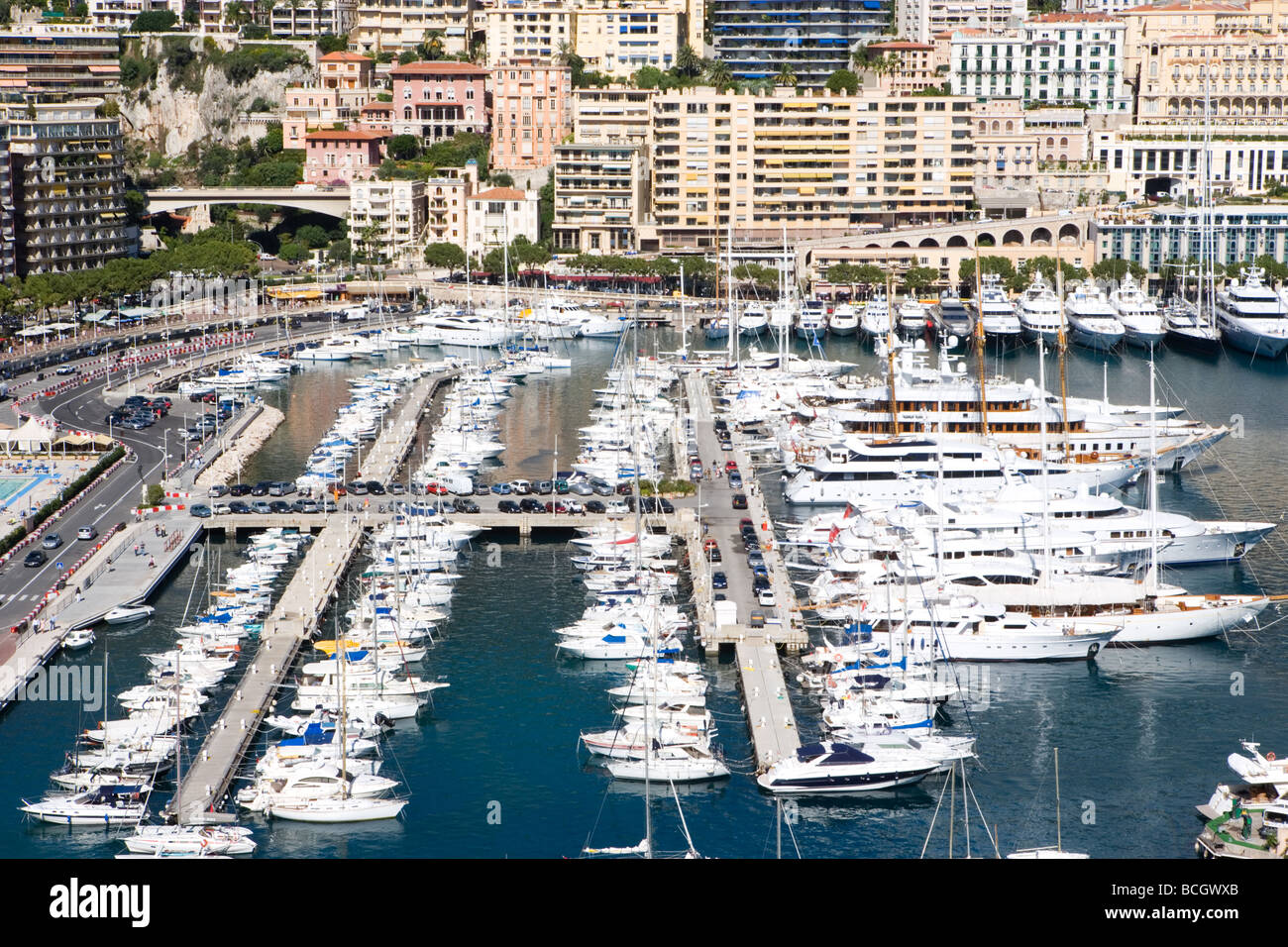 View over Port de Monaco Monte Carlo Stock Photo - Alamy
