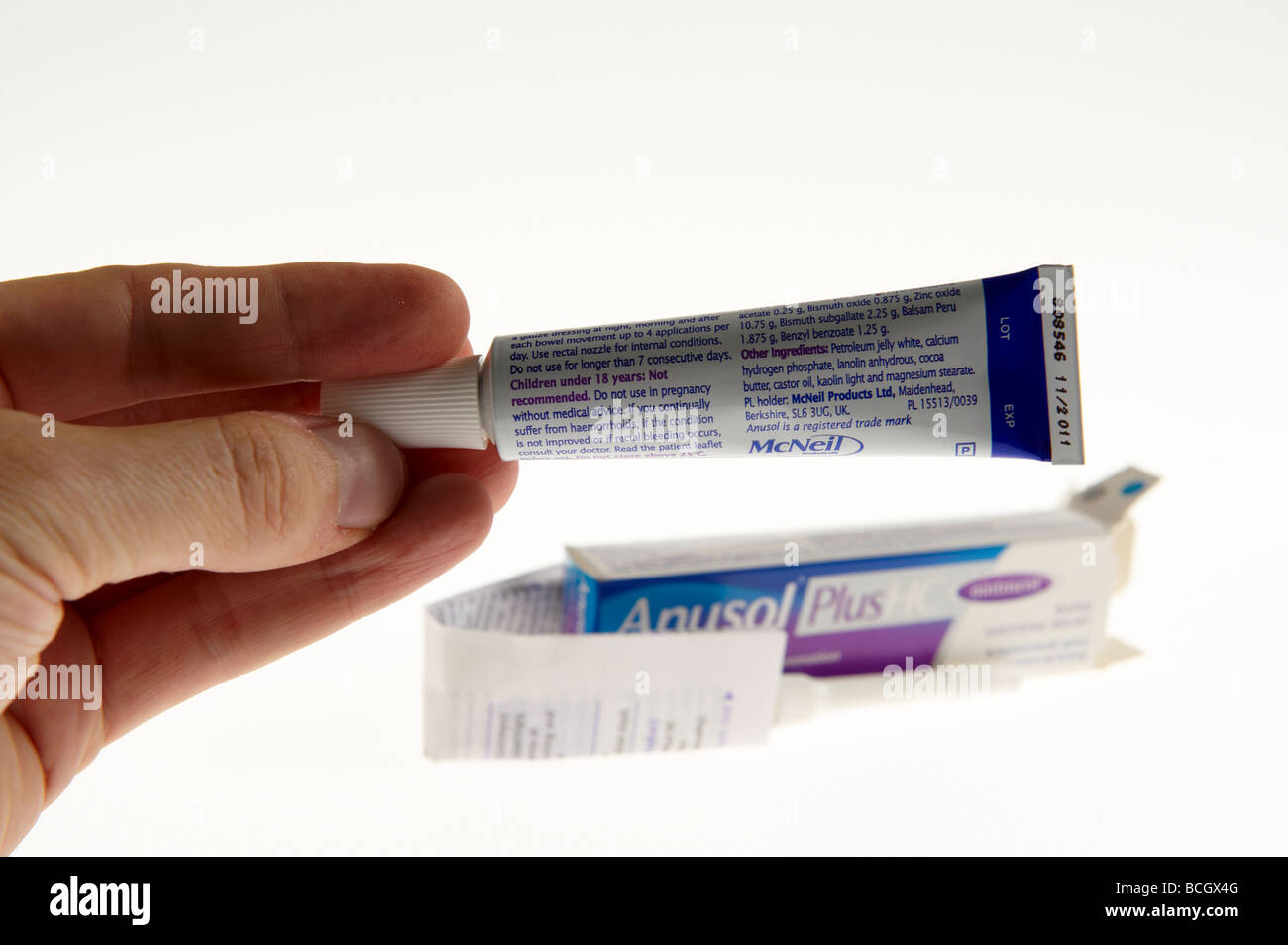 Anusol Haemorrhoid HC Plus ointment Stock Photo - Alamy