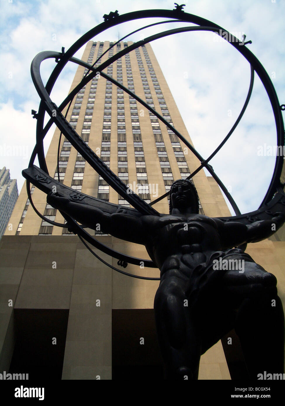 Statue of Atlas, Rockefeller Centre, New York Stock Photo - Alamy