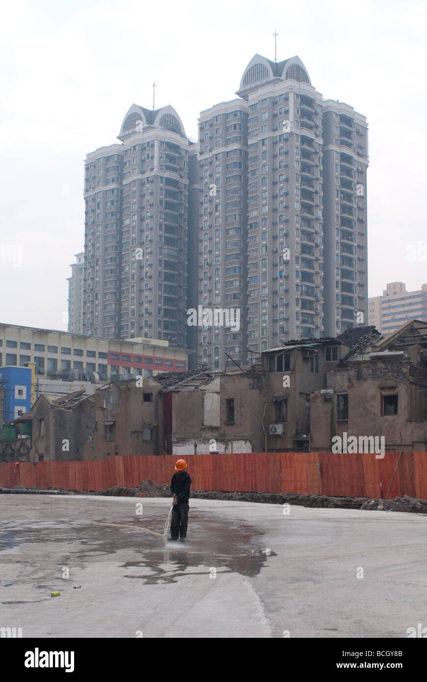 Houses are being demolished to make way for new skyscraper buildings ...