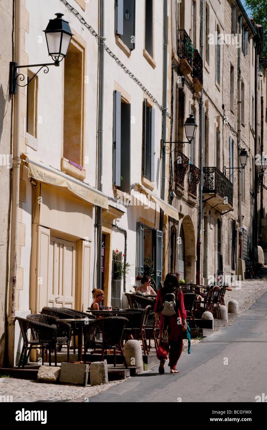 France languedoc roussillon montpellier cafe people hi-res stock ...