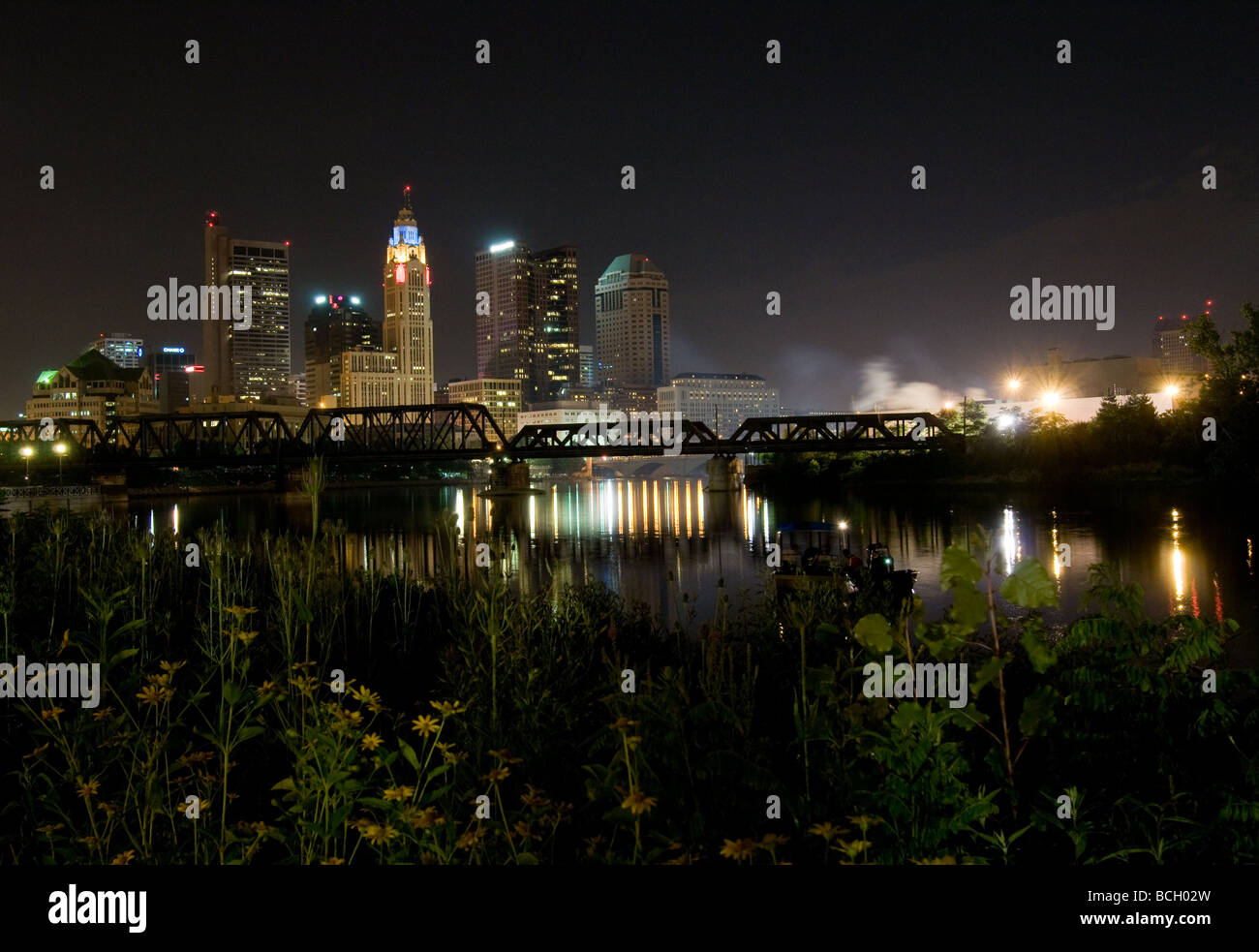 Night Skyline, Columbus, Ohio Stock Photo - Alamy