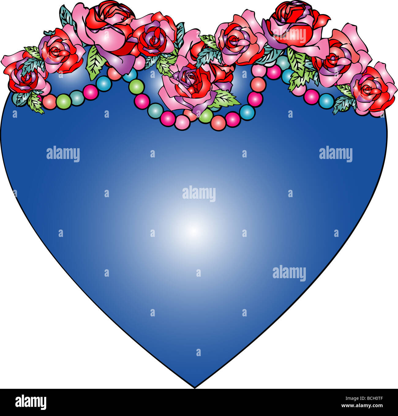 blue flower heart Stock Photo - Alamy