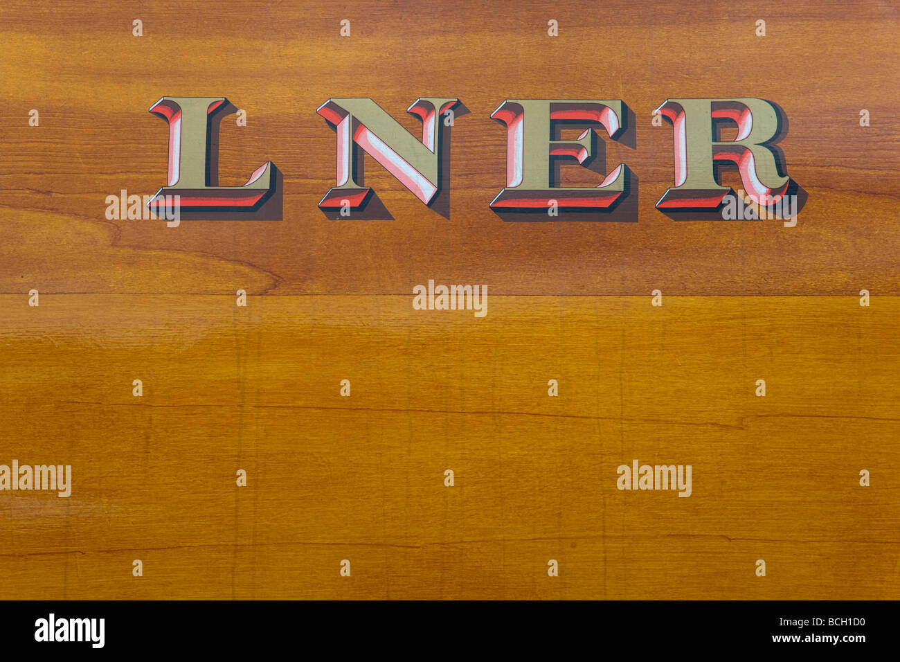 LNER Railway carriage, close up side view Stock Photo - Alamy