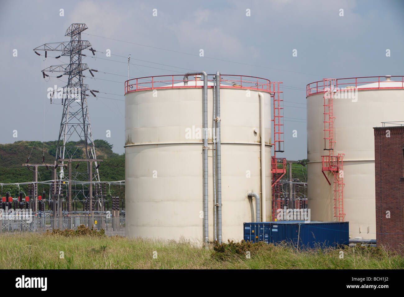 A gas powered power station at Barrow in Furness in Cumbria UK Stock ...
