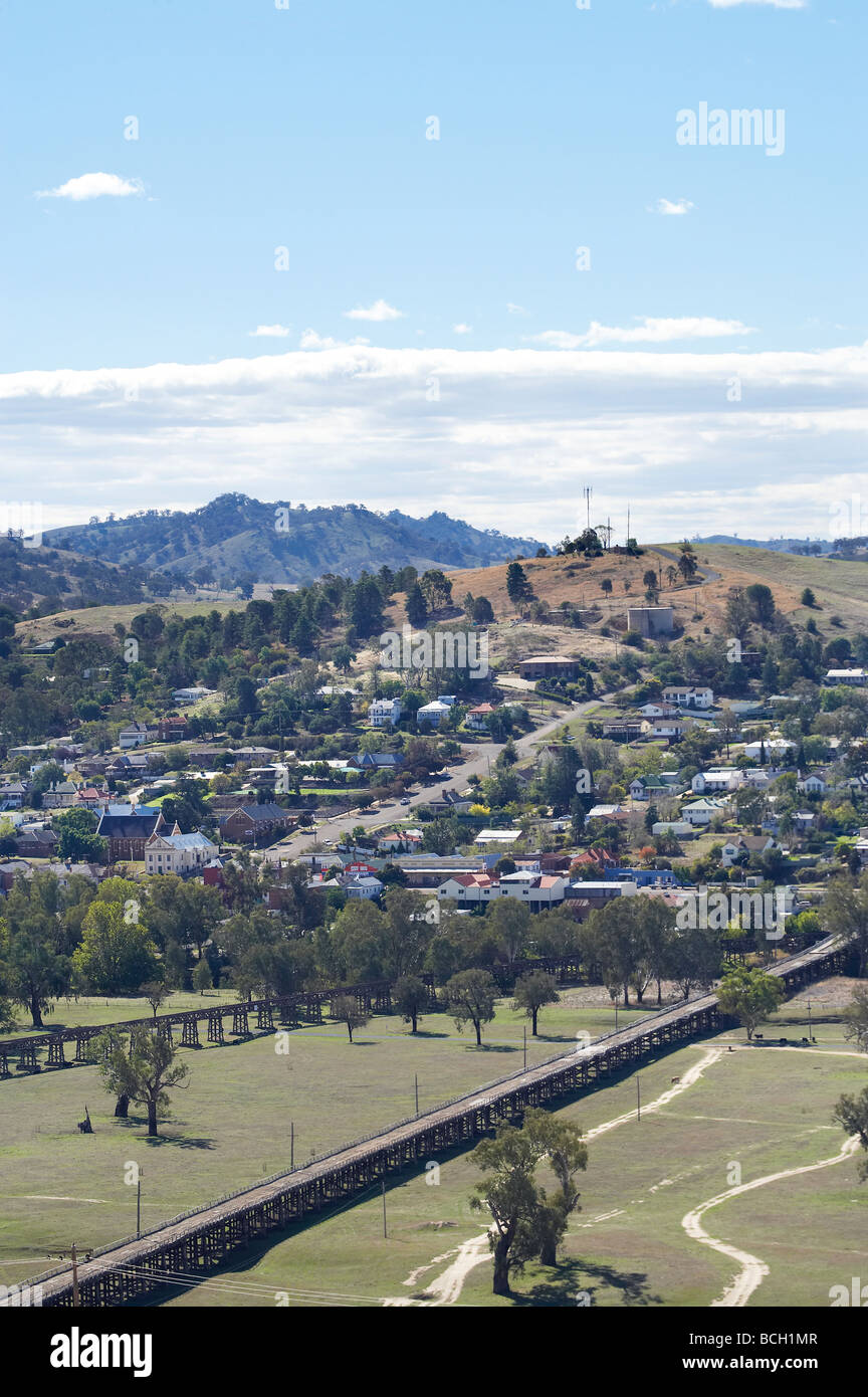 Historic Timber Railway Bridge 1903 left and Prince Alfred Bridge ...
