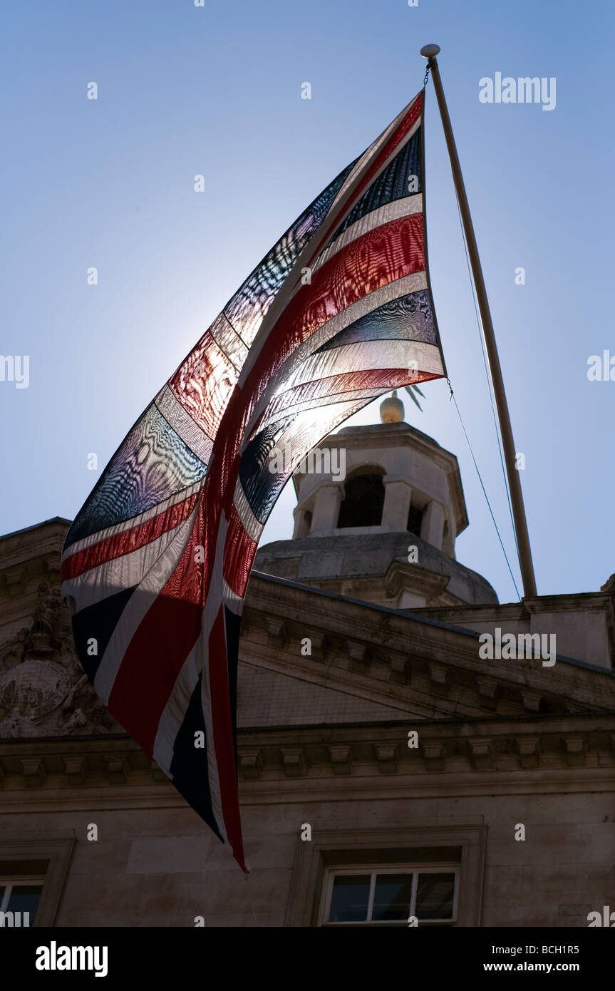 Union Flag flying outside Horse Guards, London Stock Photo - Alamy