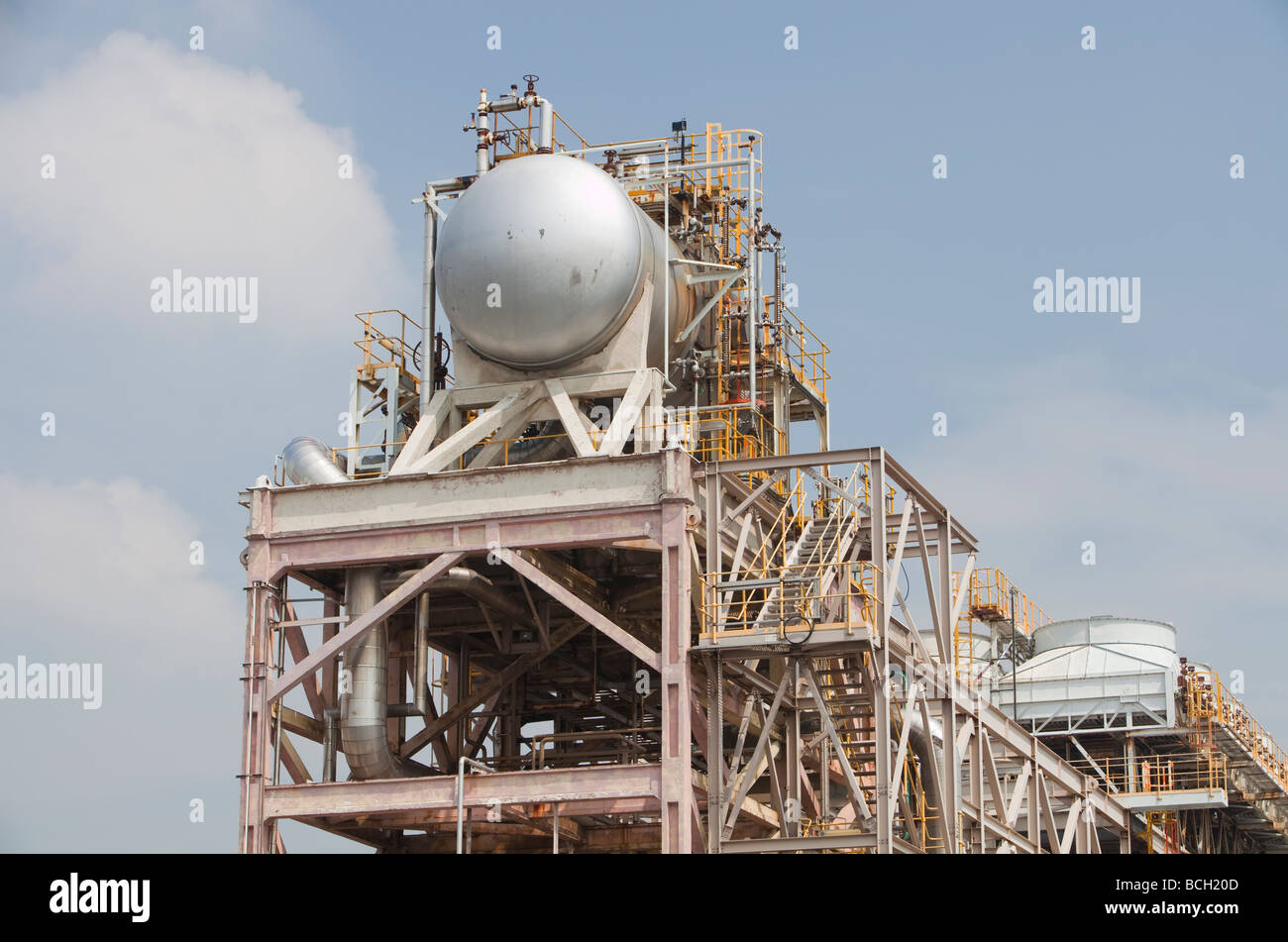 A gas processing plant at Rampside near Barrow in Furness UK that ...