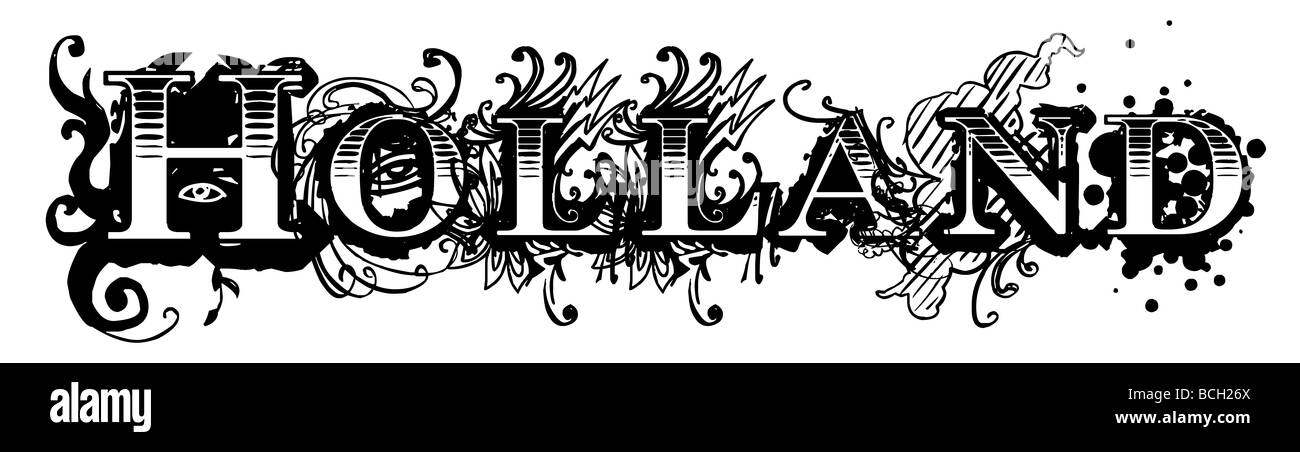 Holland text Cut Out Stock Images & Pictures - Alamy