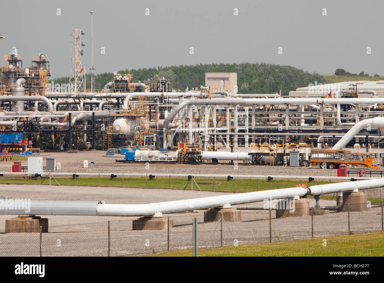 A gas processing plant at Rampside near Barrow in Furness UK that ...