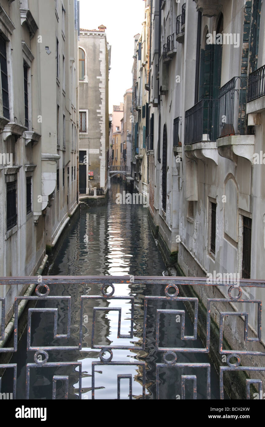 Small Venice canal, view from a bridge Stock Photo - Alamy