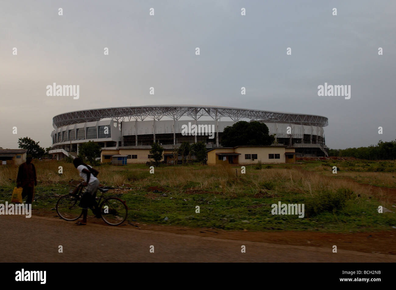 Tamale football stadium nearing completion Ghana 2007 Stock Photo - Alamy
