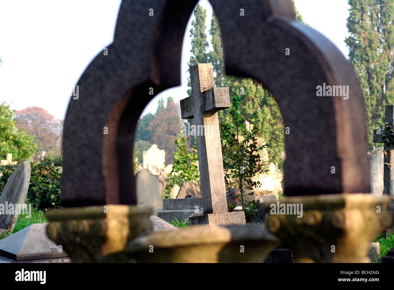 Statue In Kensal Green Cemetery High Resolution Stock Photography and ...
