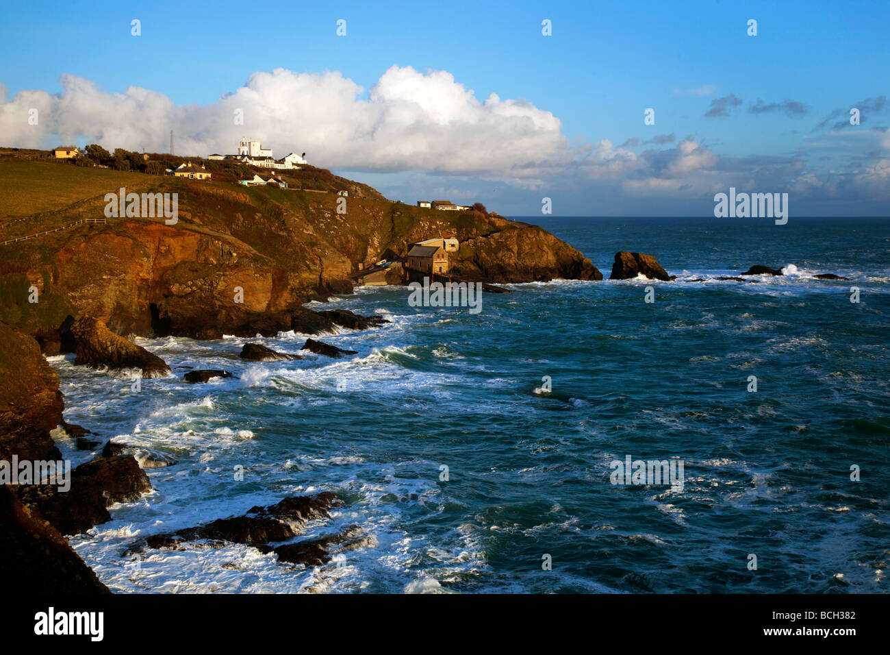 sunset at lizard point cornwall Stock Photo - Alamy