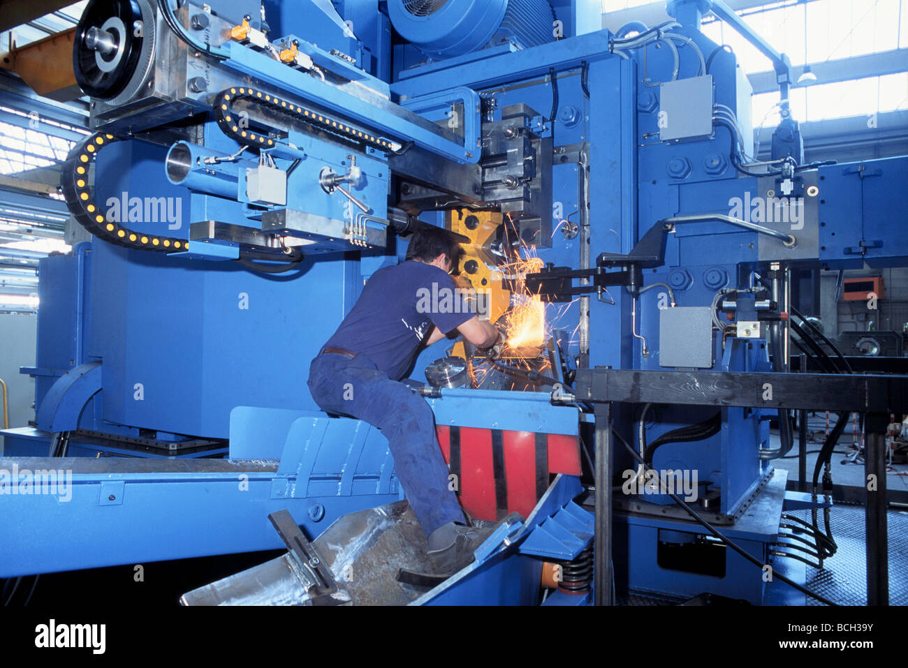 machine tool industry in Italy, FICEP factory Stock Photo - Alamy