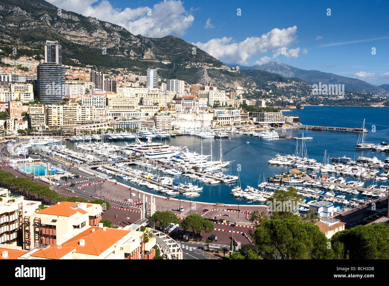 View over Port de Monaco Monte Carlo Stock Photo - Alamy