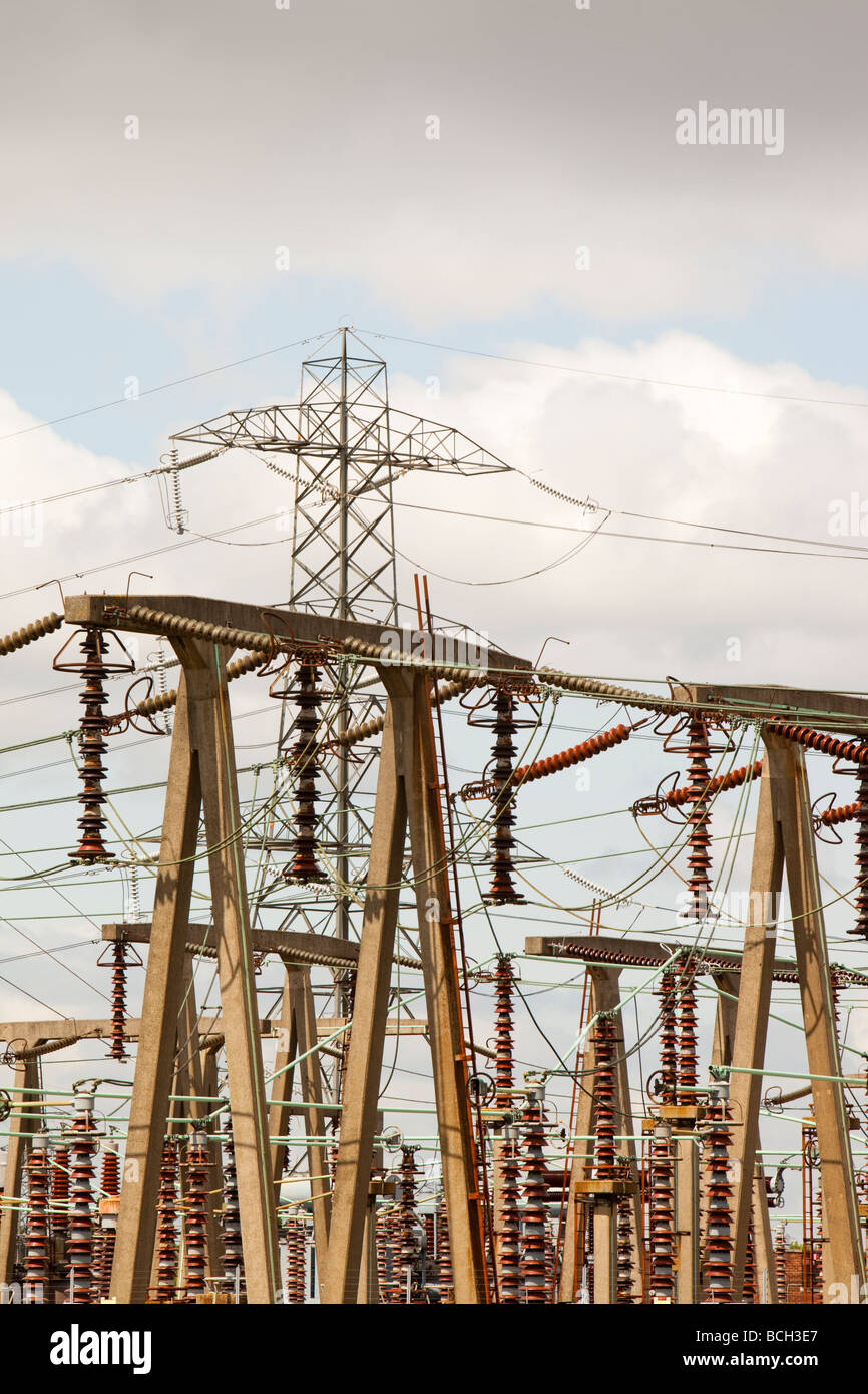 An electricity sub station on the outskirts of Manchester UK Stock ...