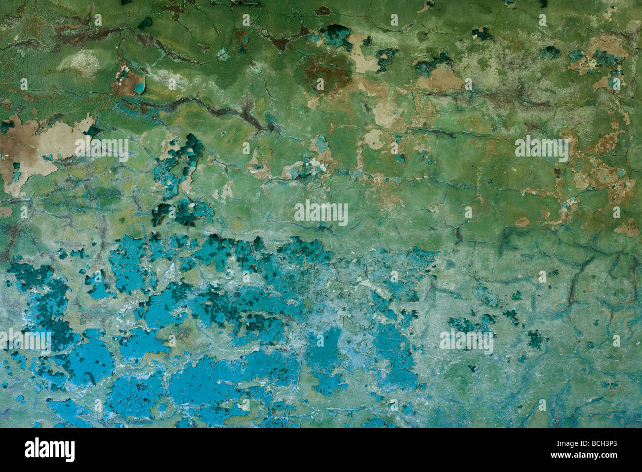 Surface of an old decayed color wall with cracks Stock Photo - Alamy
