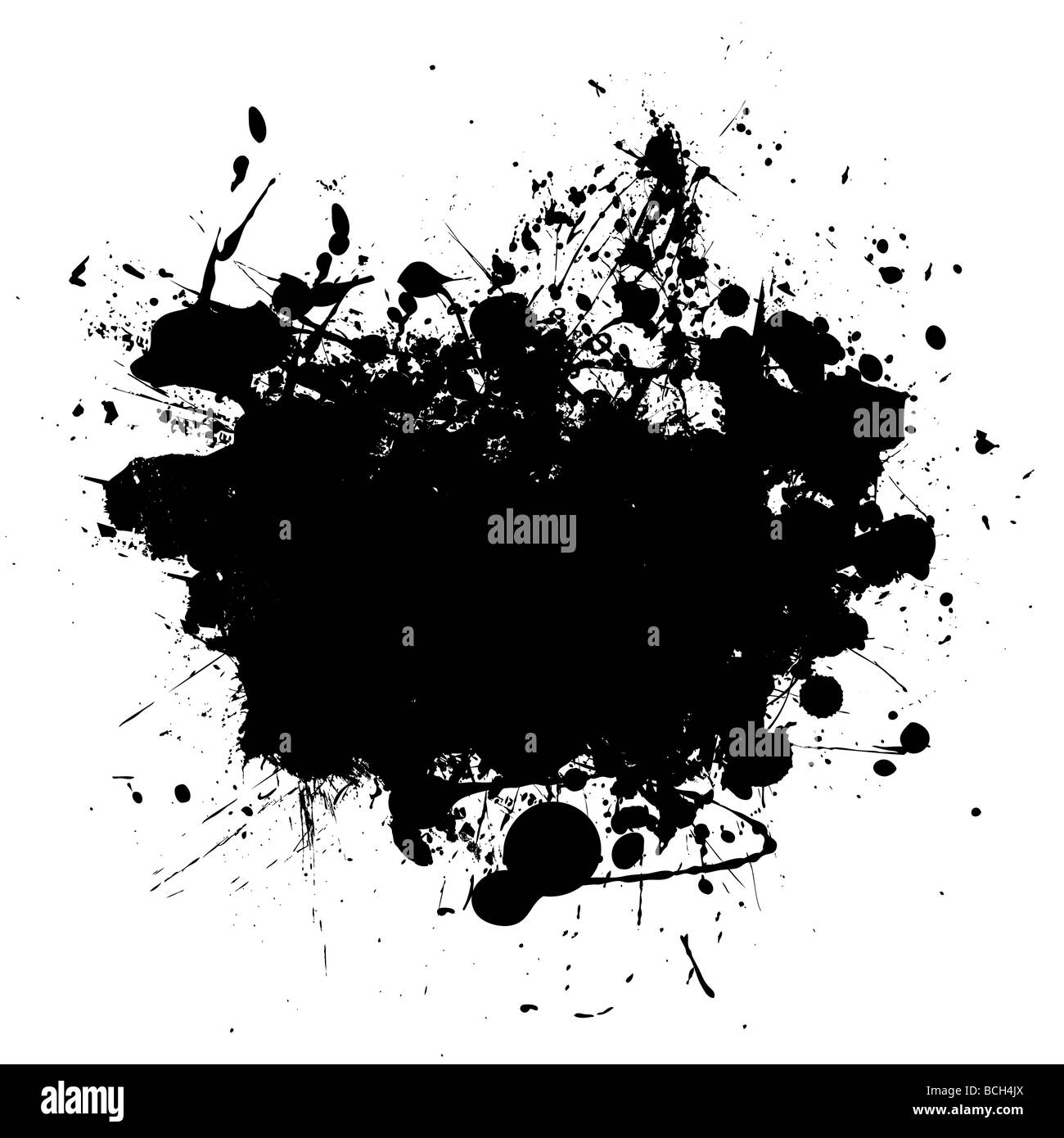 abstract black ink splat design with room to add your own copy Stock ...