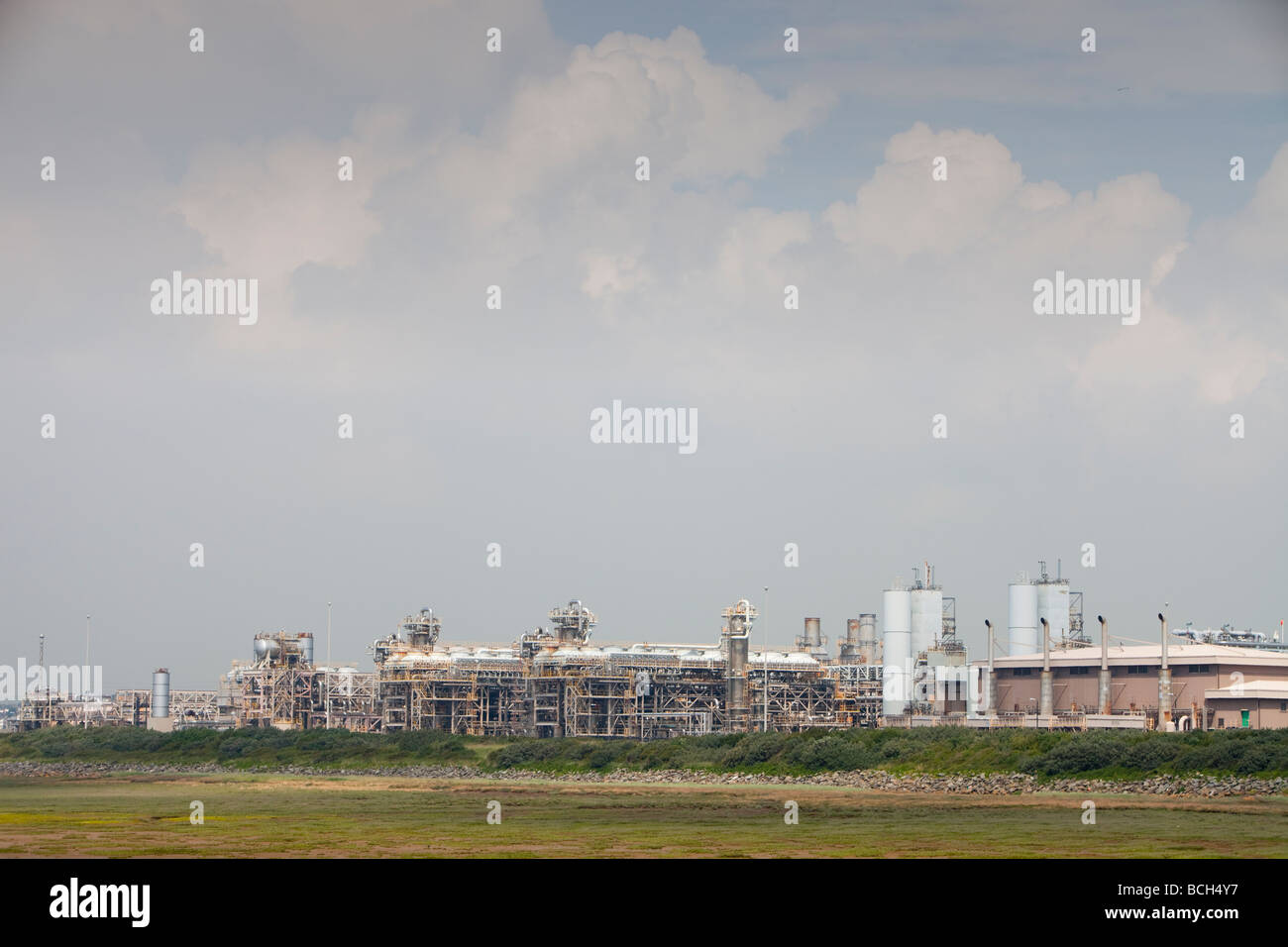 A gas processing plant at Rampside near Barrow in Furness UK that ...