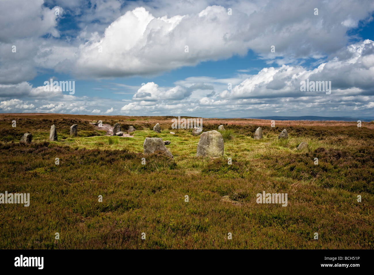 Twelve Apostles stone circle, Ilkley Moor, Yorkshire UK Stock Photo - Alamy