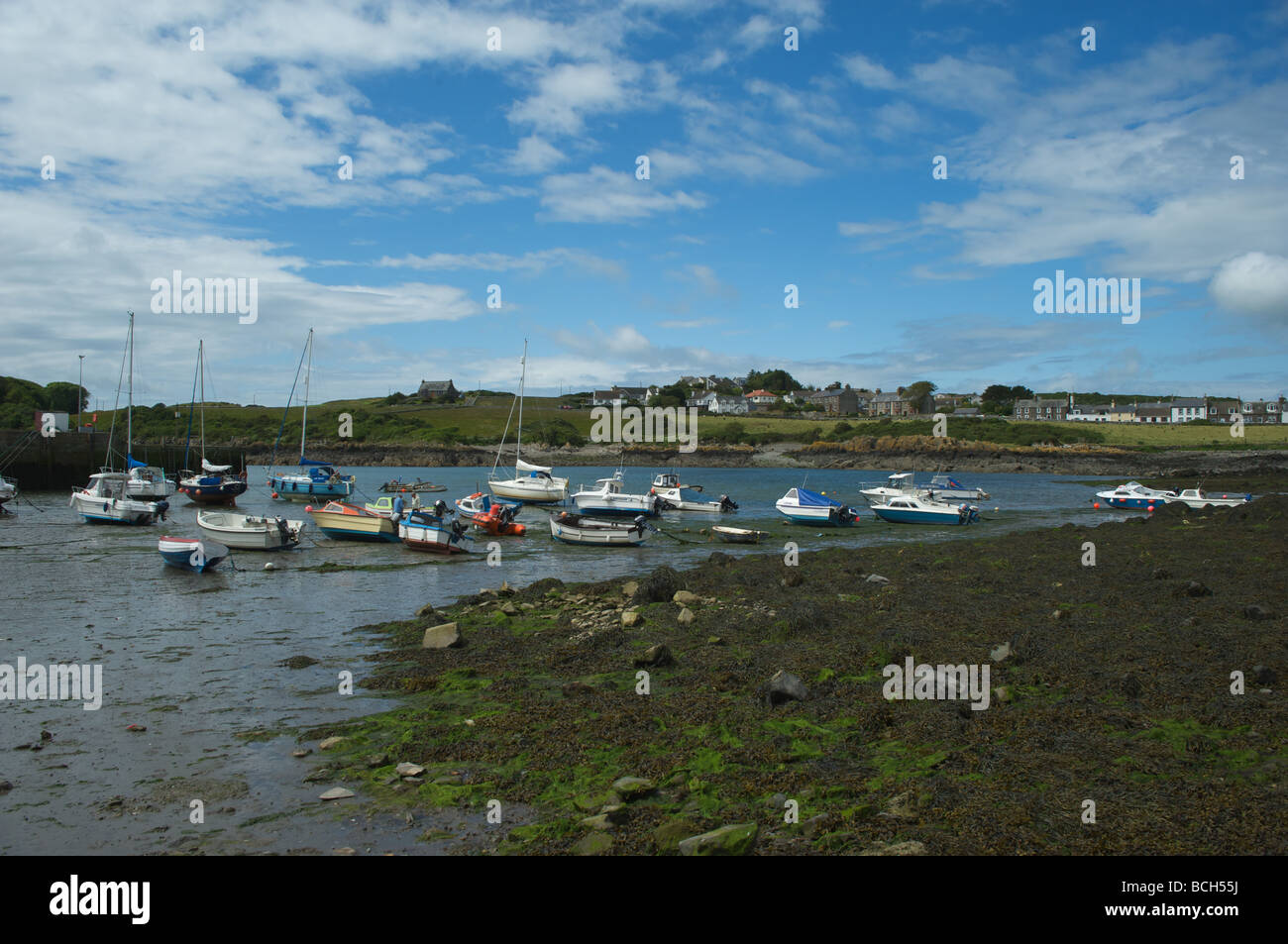 The harbour at The Isle of Whithorn, Dumfries & Galloway. One of the ...