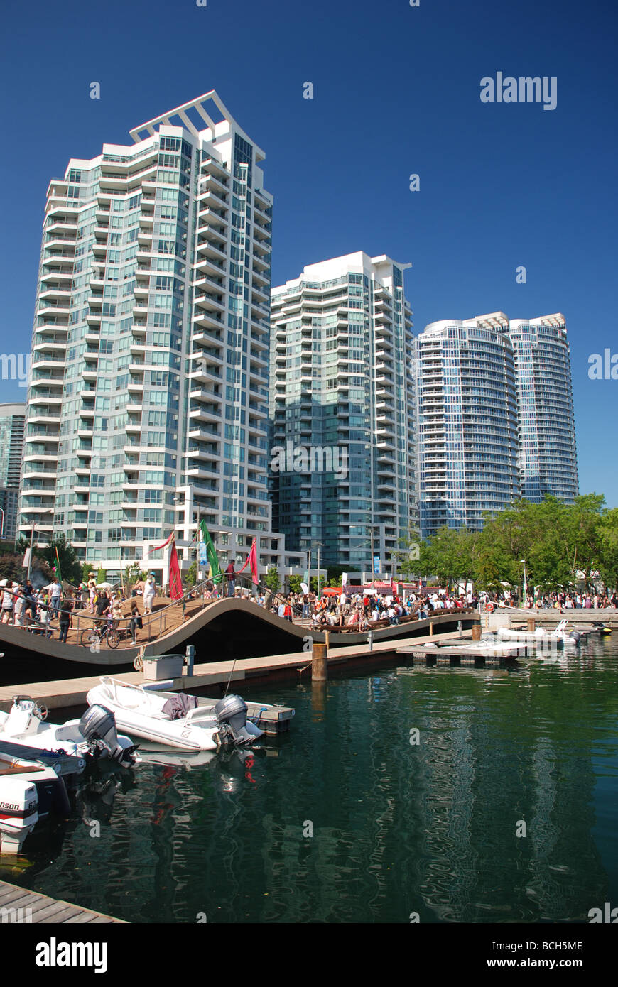 Wave Deck in Toronto downtown Stock Photo - Alamy