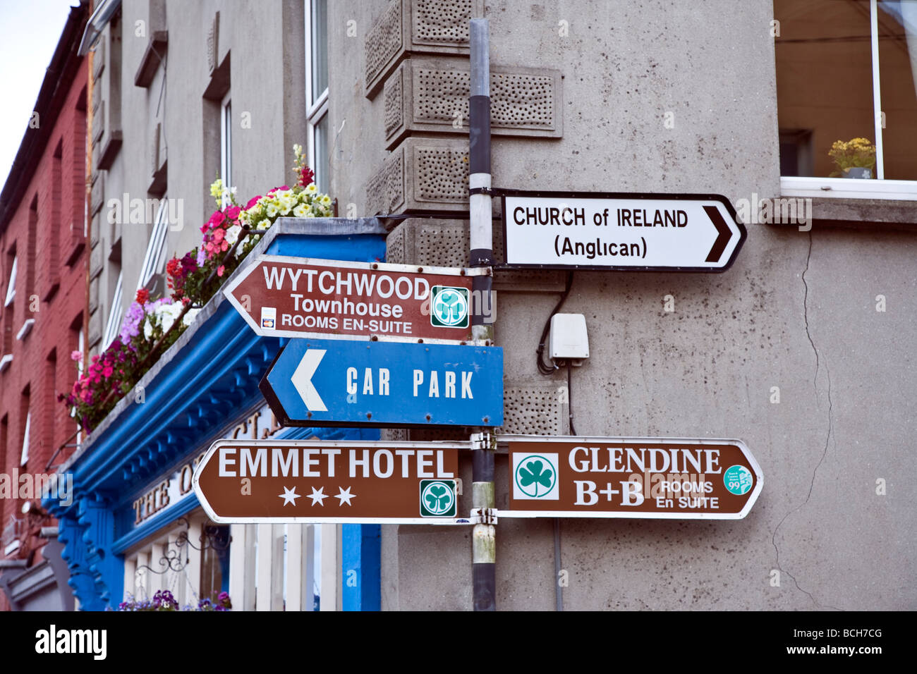 Signpost County Kerry Ireland Stock Photo - Alamy