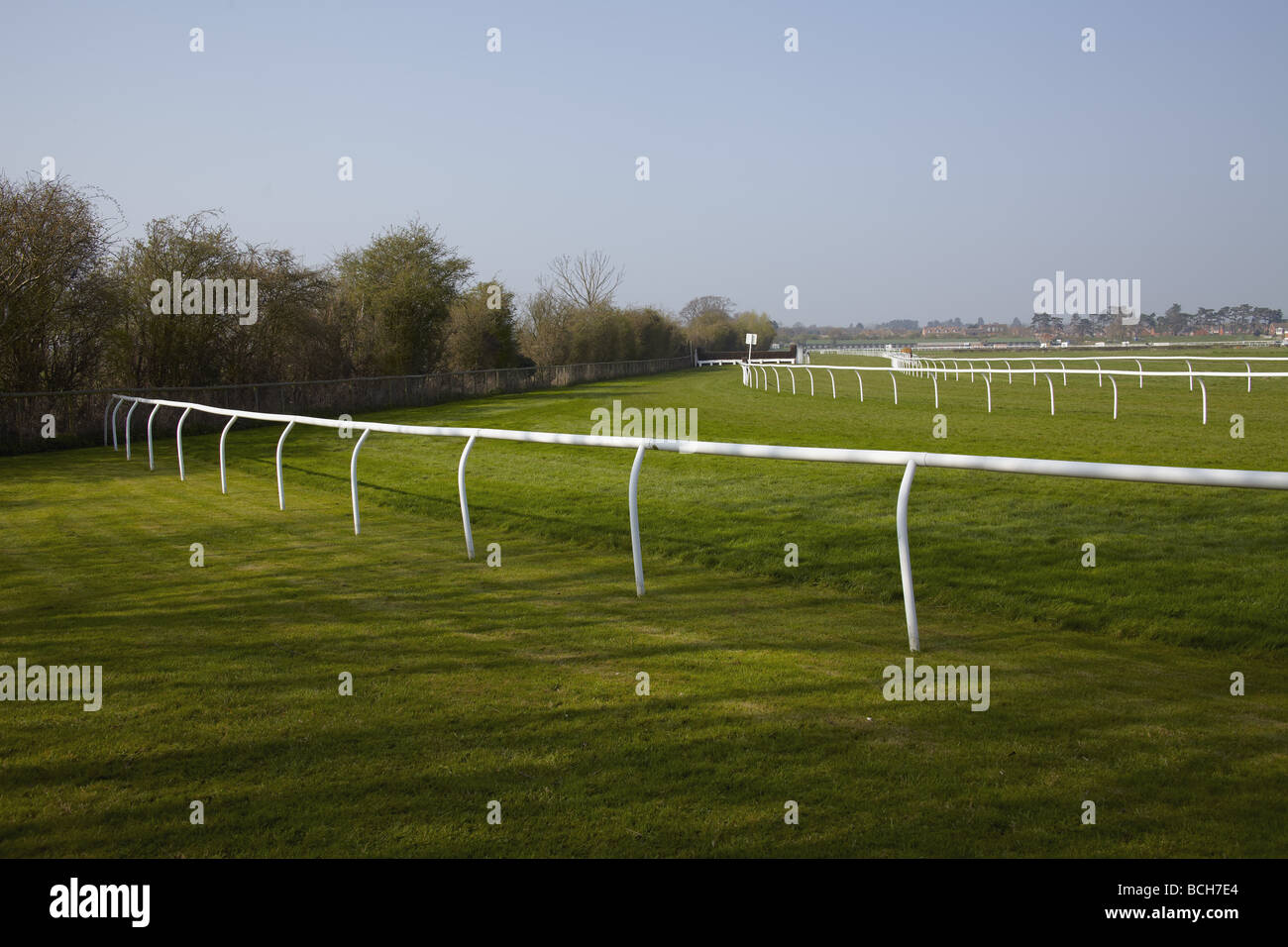 racecourse stratford upon avon warwickshire england uk Stock Photo - Alamy
