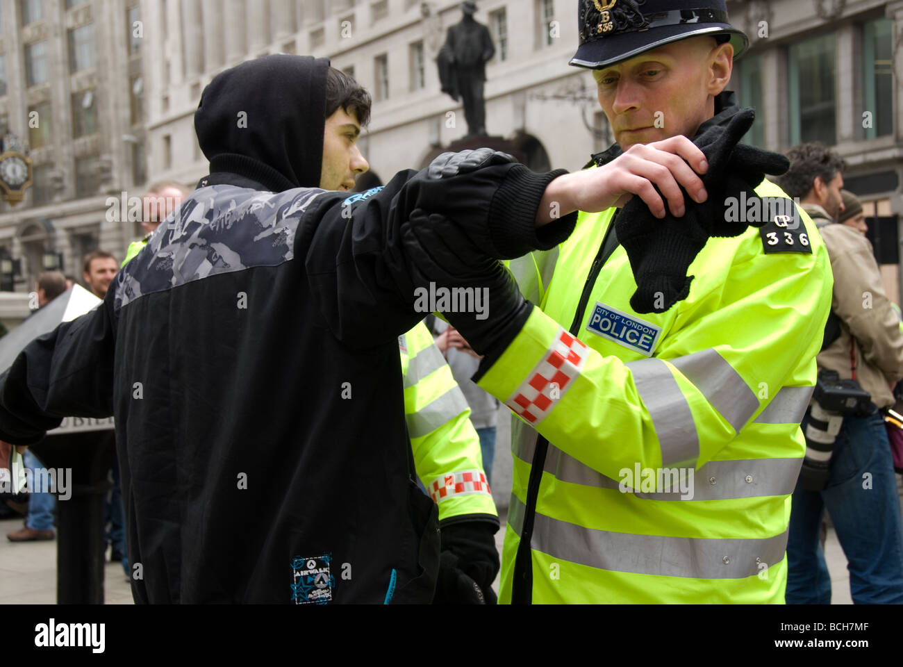 G20 protest in London 1st April 2009 Stock Photo - Alamy