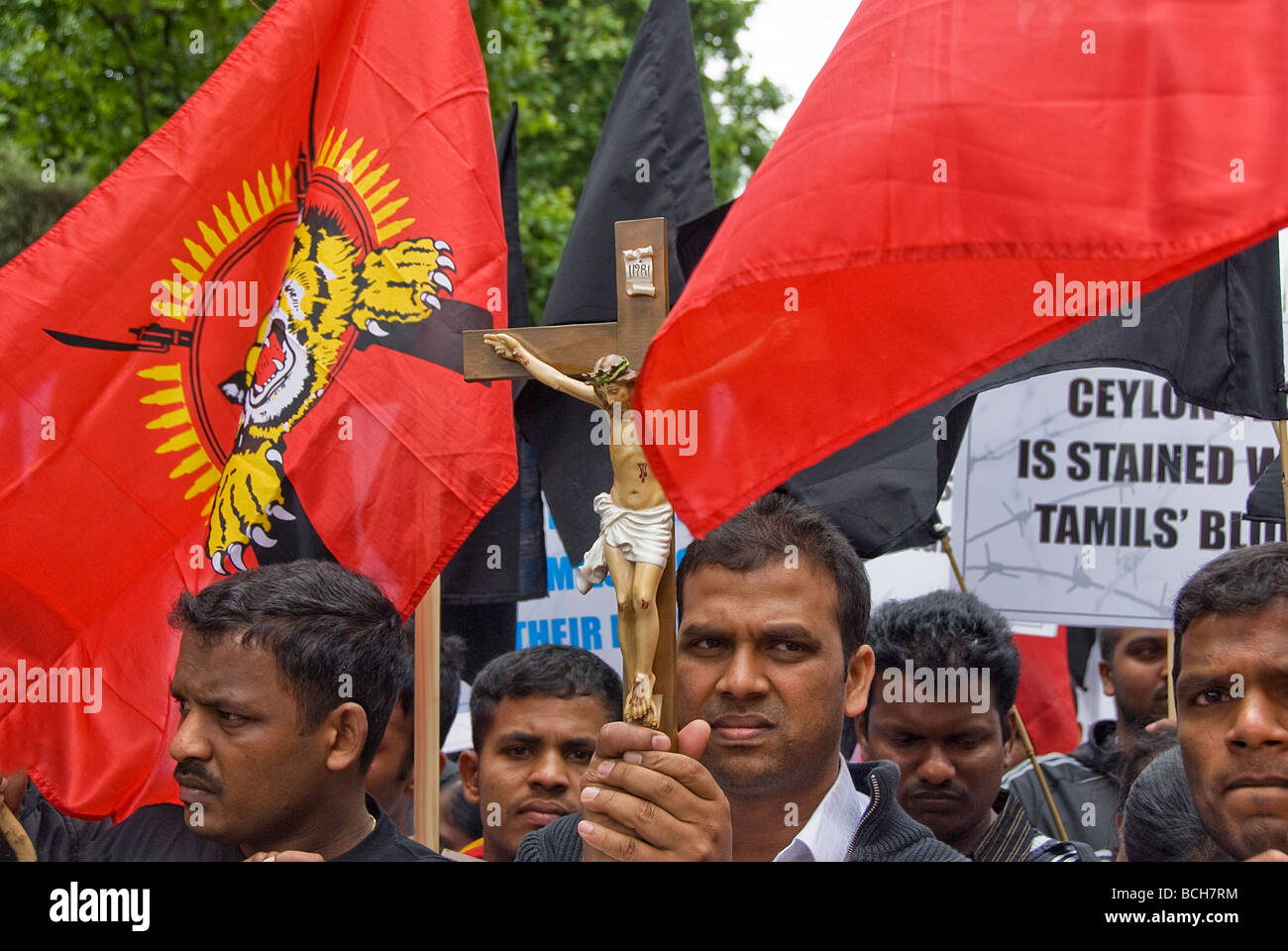 100,000 Tamils Protest in London over Sri Lanka's concentration camps ...