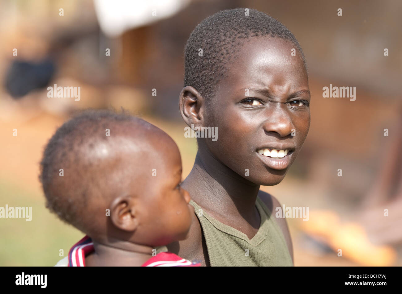 Children in African slum Stock Photo - Alamy