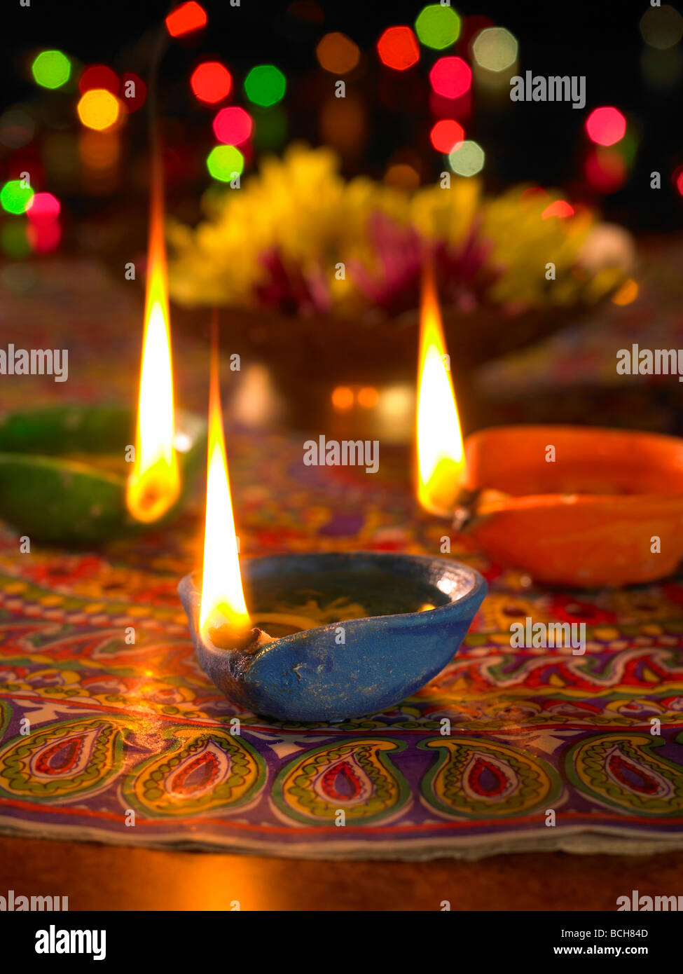 three different color lamp Stock Photo - Alamy