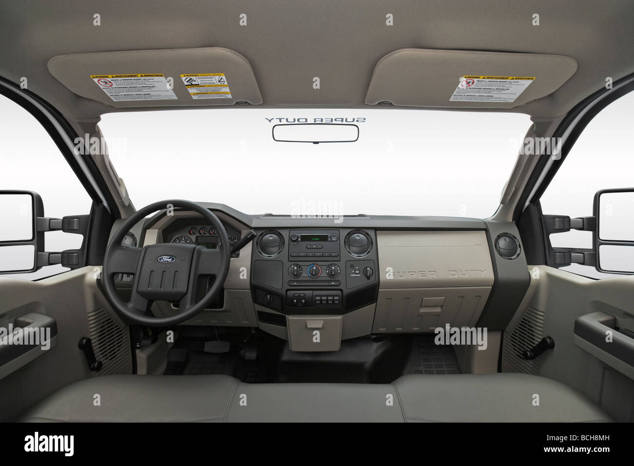 2009 Ford F-350 SD XL in White - Dashboard, center console, gear ...