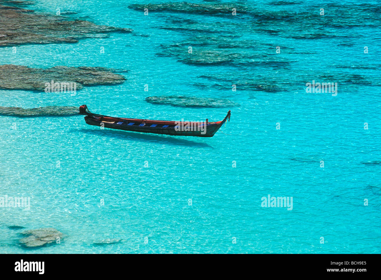 Boat in Bay of Similan Islands Koh Payu Island Andaman Sea Thailand ...