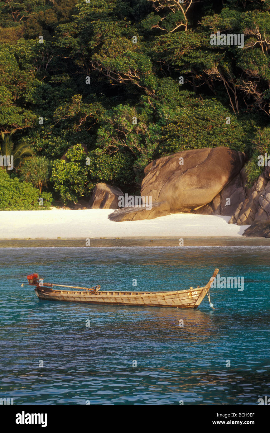 Boat in Bay of Similan Islands Koh Payu Island Andaman Sea Thailand ...