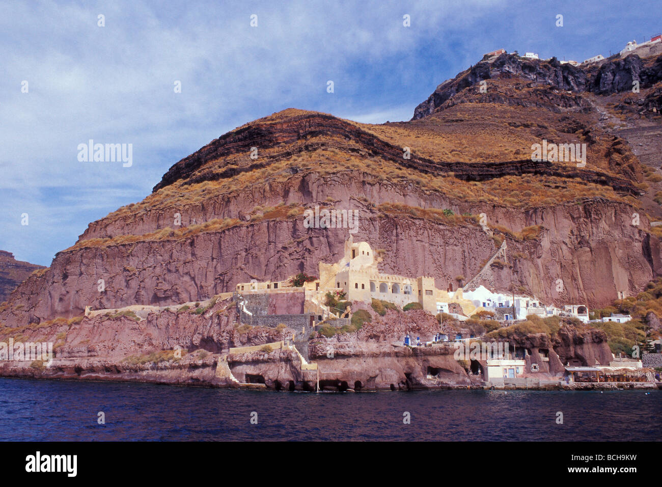 Thera on Santorini Cyclades Aegean Sea Greece Stock Photo - Alamy