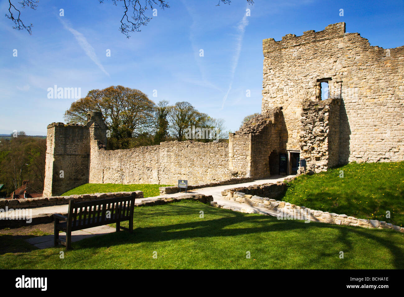 Pickering Castle Pickering North Yorkshire England Stock Photo - Alamy