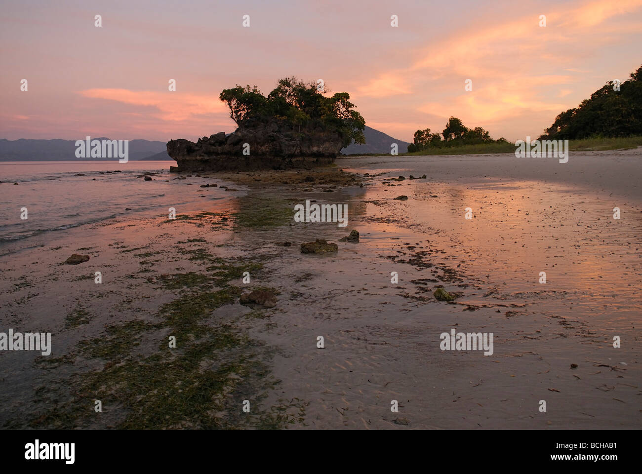 Sunset on Pantar Island Alor Archipelago Lesser Sunda Islands Indonesia ...