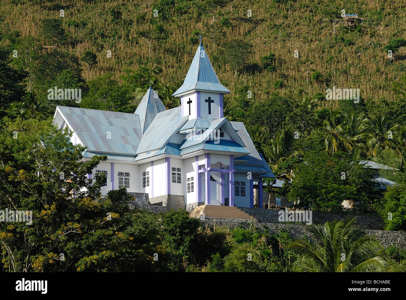 Church on Pantar Island Alor Archipelago Lesser Sunda Islands Indonesia ...