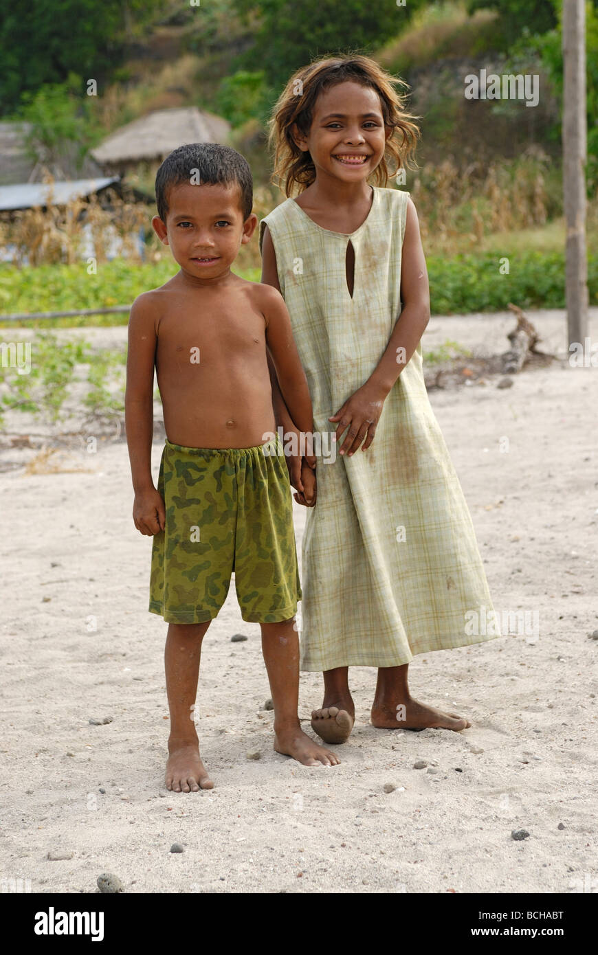Children on Pantar Island Alor Archipelago Lesser Sunda Islands ...