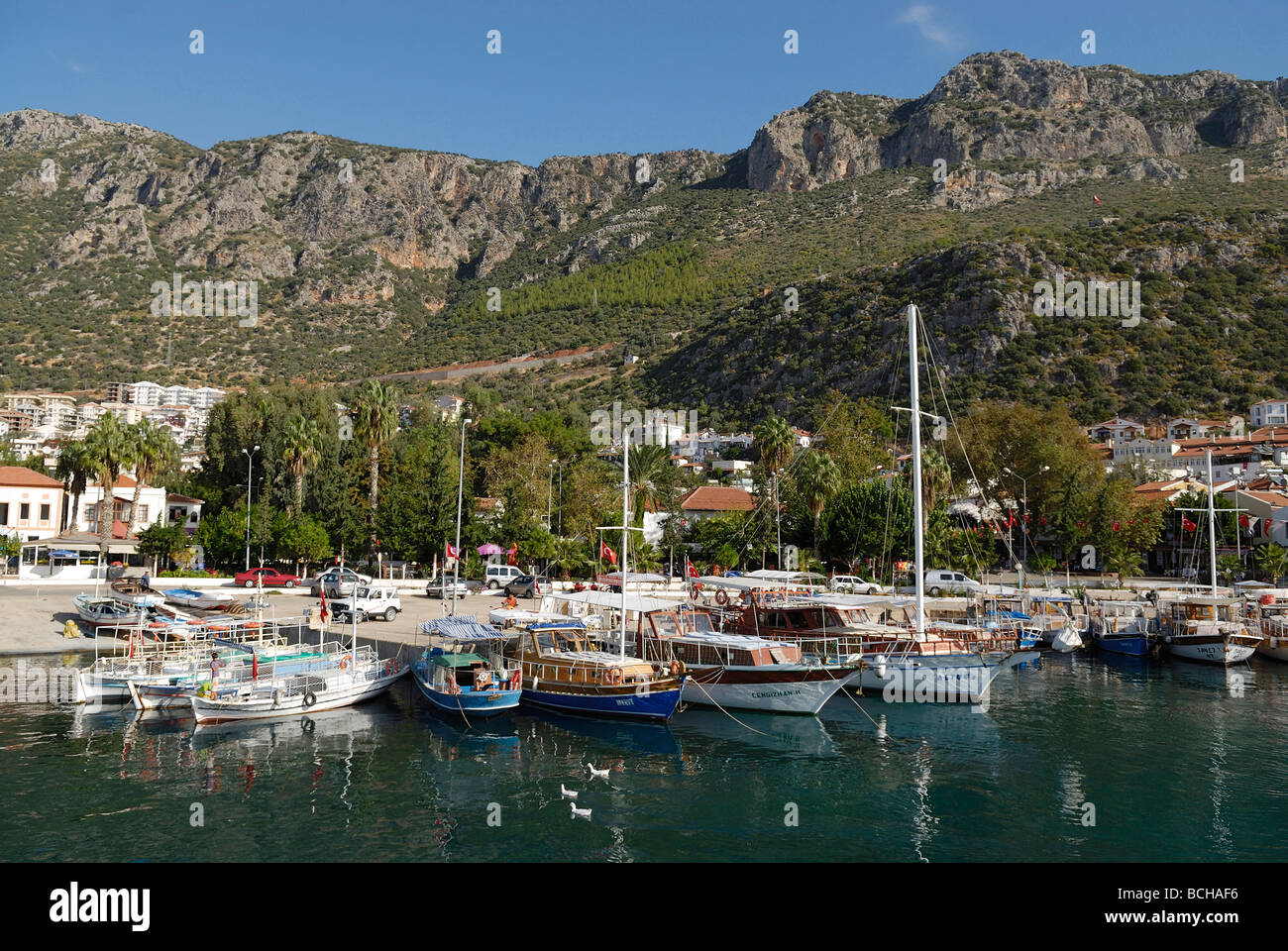 Harbor of Kas Kas Lycia Region Mediterranean Sea Turkey Stock Photo - Alamy